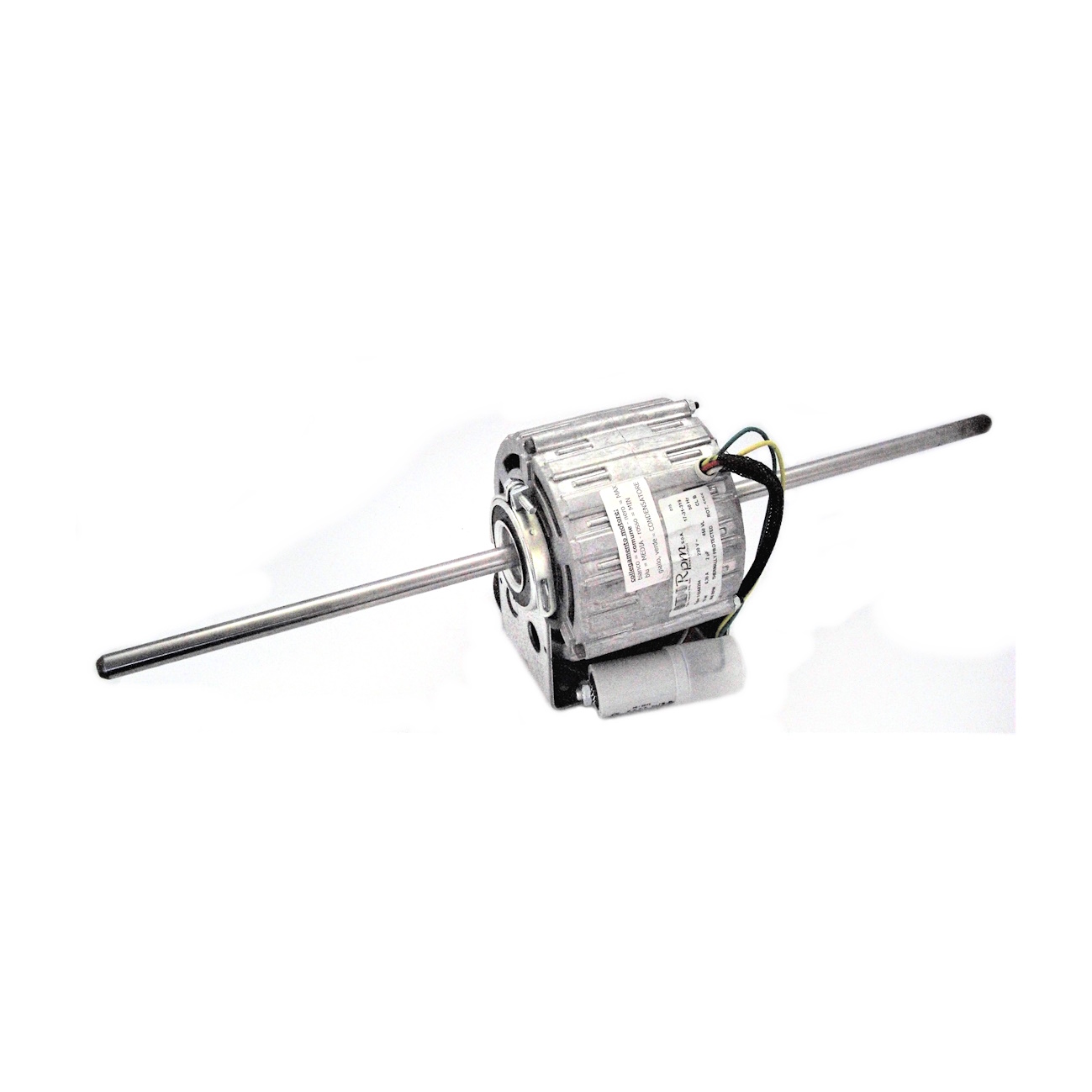 MOTORE BIALBERO RPM 18W 900giri 0.35A 6 poli con staffa – 3velocità ...